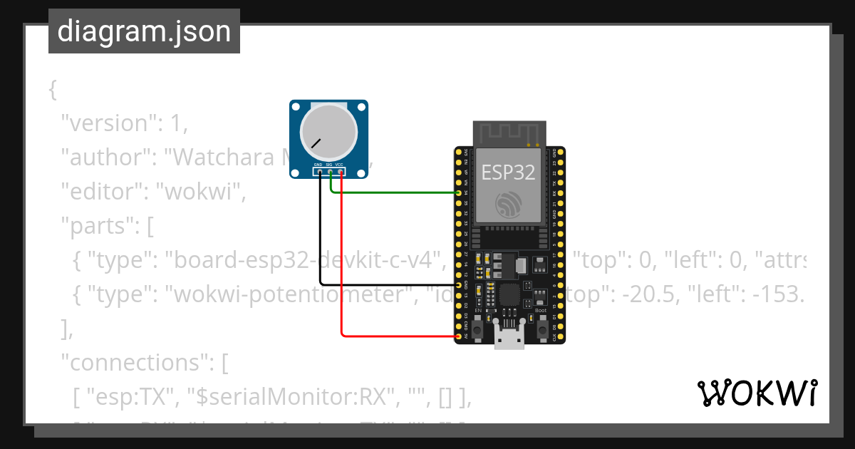 Esan hackaton นายวัชระ มาลาศรี 400 2.2.7 - Wokwi ESP32, STM32, Arduino Simulator