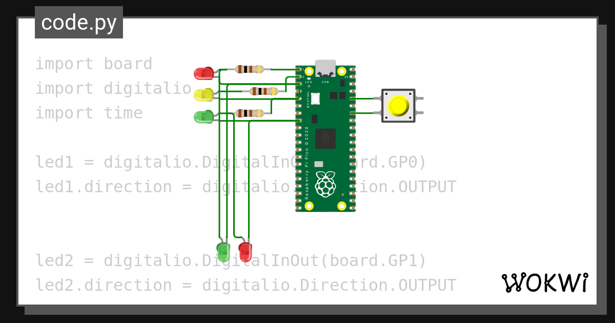 Fußgängerampel Wokwi Esp32 Stm32 Arduino Simulator 