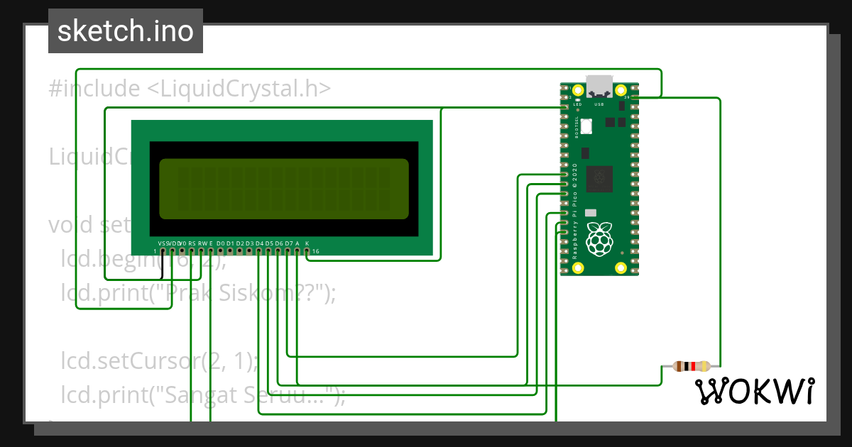 LCD - Wokwi ESP32, STM32, Arduino Simulator LCD - Wokwi ESP32, STM32, Arduino Simulator