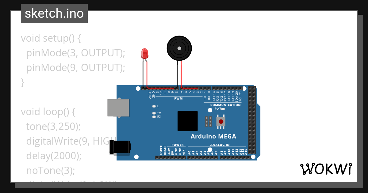 Buzzer Project Wokwi Esp32 Stm32 Arduino Simulator 