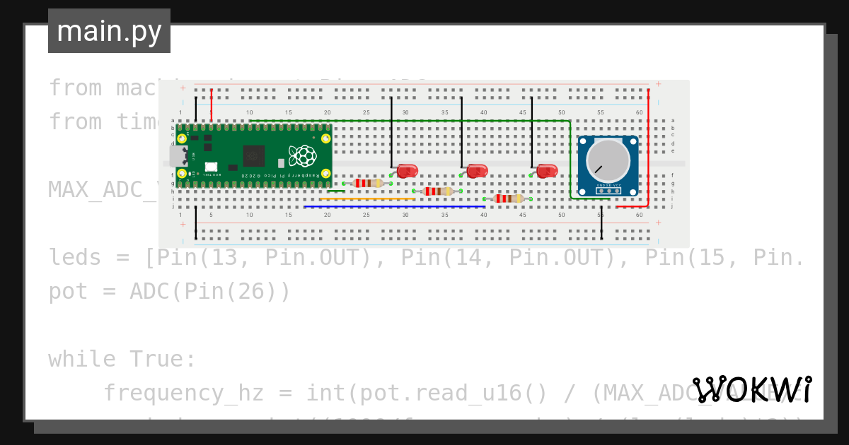 Led Seq Potpy Wokwi Esp32 Stm32 Arduino Simulator