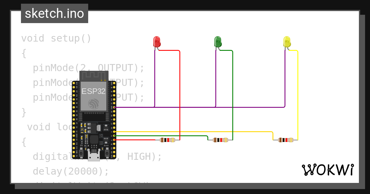 ดญ กันติชา ดำตั้ง เลขที่ 21 314 Wokwi Esp32 Stm32 Arduino Simulator 