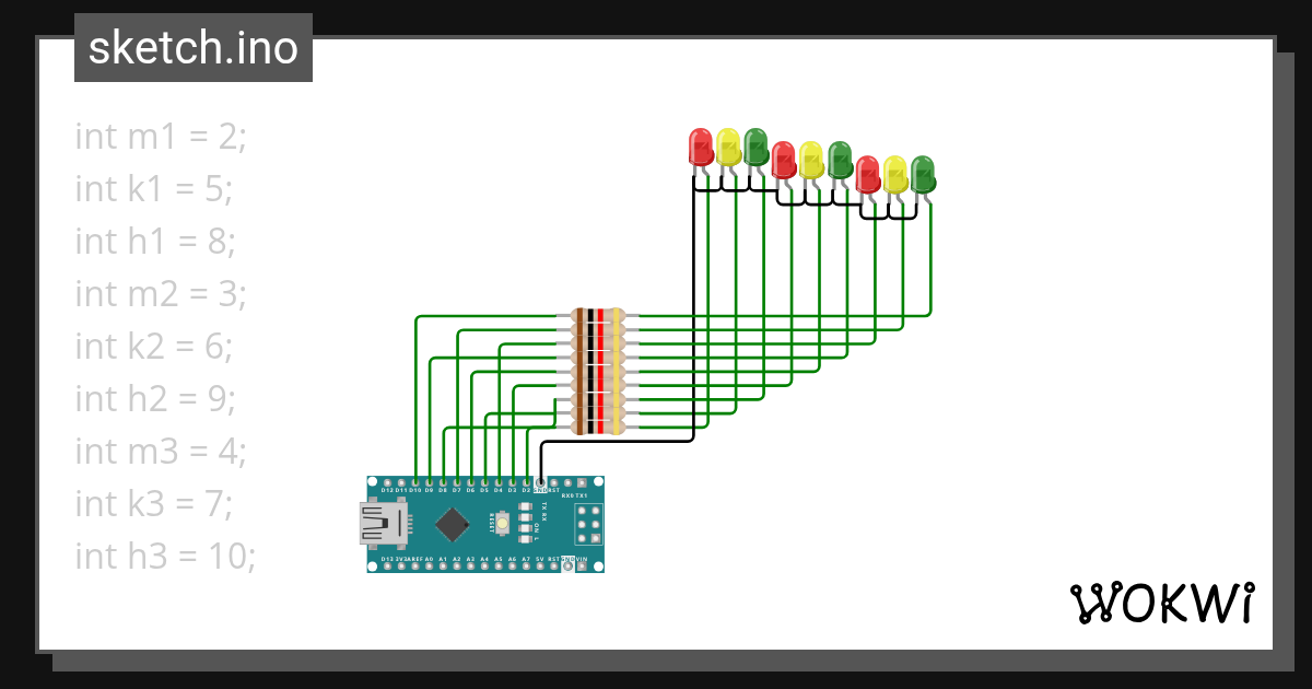 Trafic Light Jpm Wokwi Esp32 Stm32 Arduino Simulator 