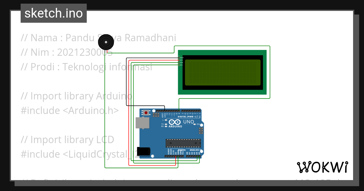 Sistem Electronic Nose Pengontrolan Kebersihan Toilet - Wokwi ESP32, STM32, Arduino Simulator