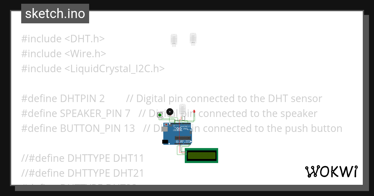 DHT LCD MONITOR Copy - Wokwi ESP32, STM32, Arduino Simulator