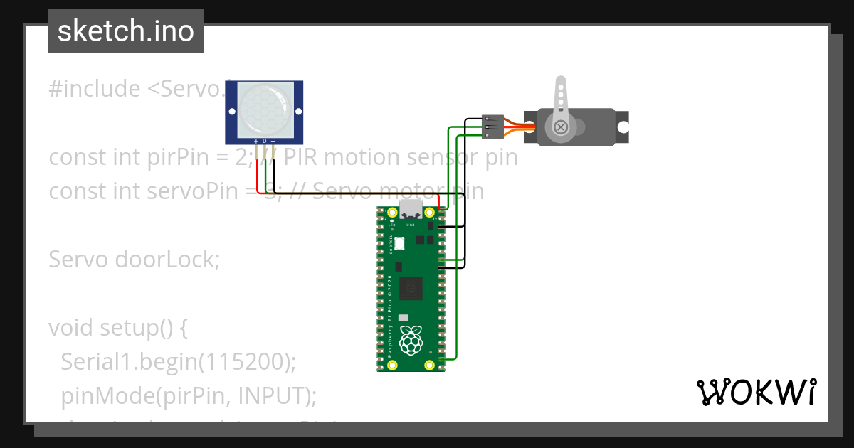 SERVO - Wokwi ESP32, STM32, Arduino Simulator