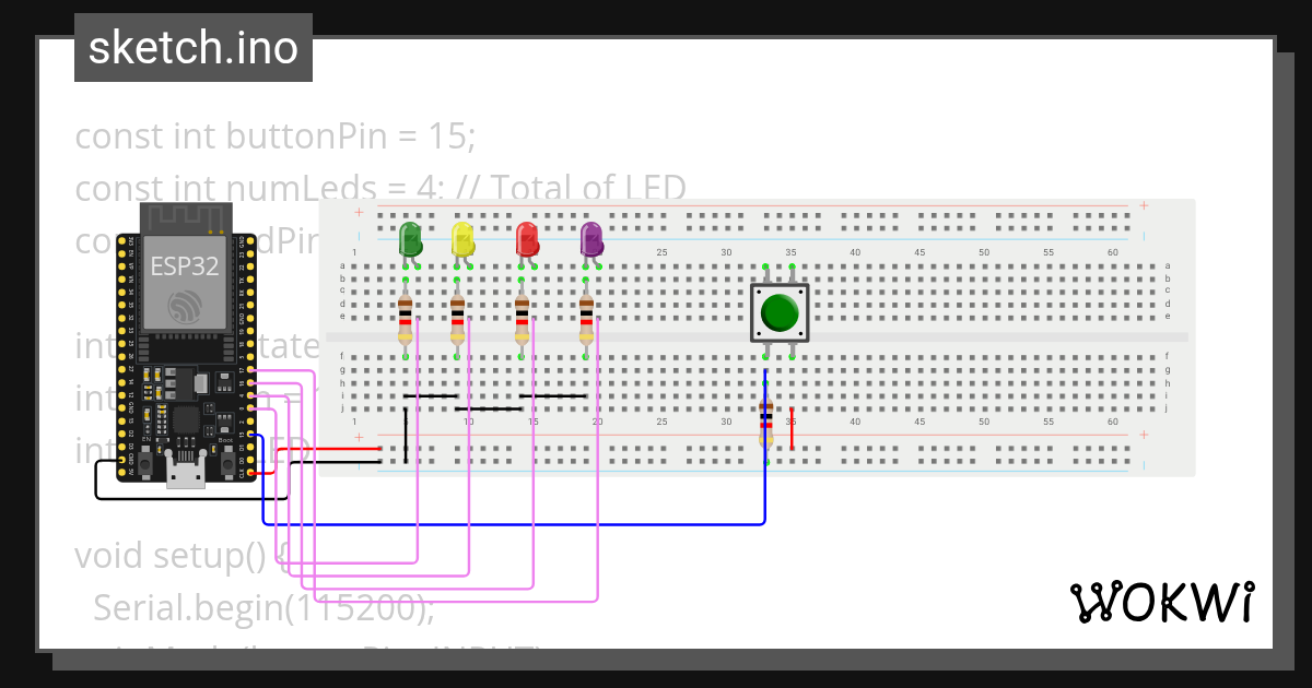 lab1 - Wokwi ESP32, STM32, Arduino Simulator