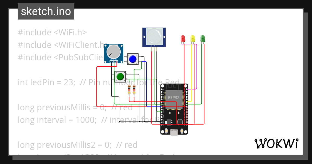 Lab 6 Part 1 - Wokwi ESP32, STM32, Arduino Simulator