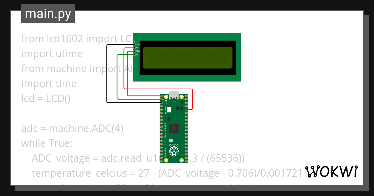 LCD temp - Wokwi ESP32, STM32, Arduino Simulator LCD temp - Wokwi ESP32, STM32, Arduino Simulator