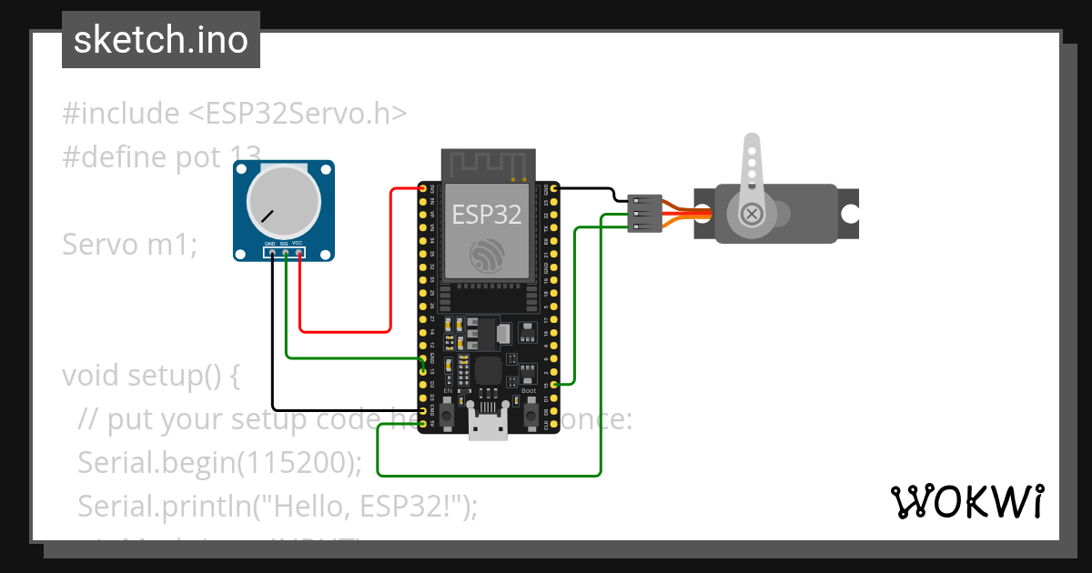 potenciometro - Wokwi ESP32, STM32, Arduino Simulator