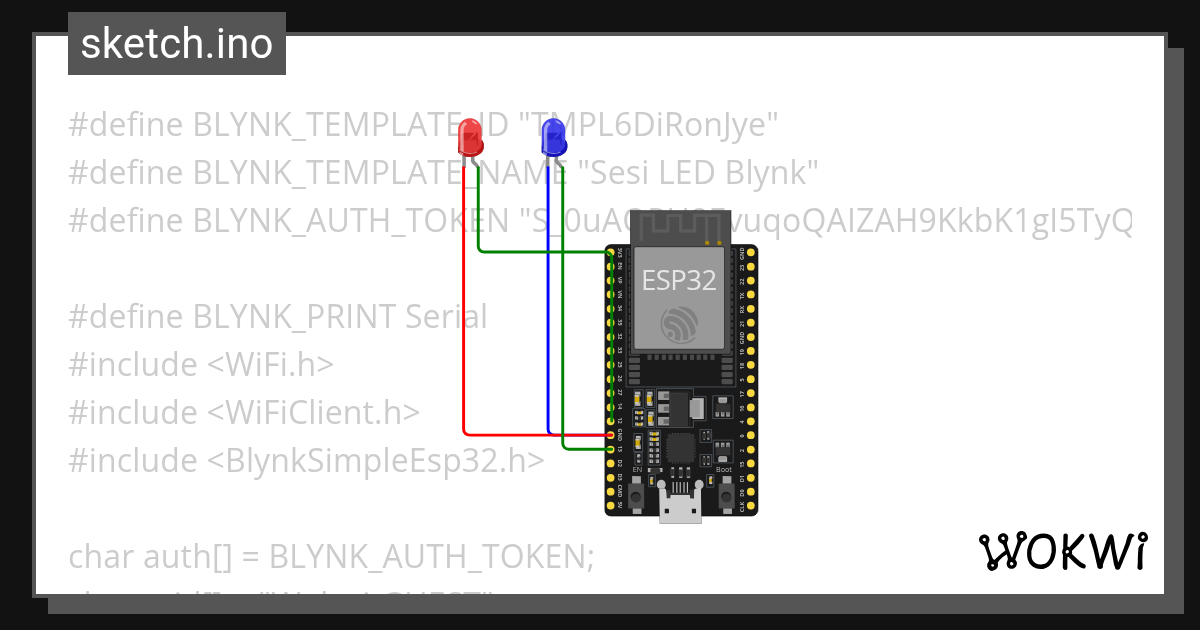 Sesi 1 Blynk - Wokwi ESP32, STM32, Arduino Simulator Sesi 1 Blynk - Wokwi ESP32, STM32, Arduino Simulator