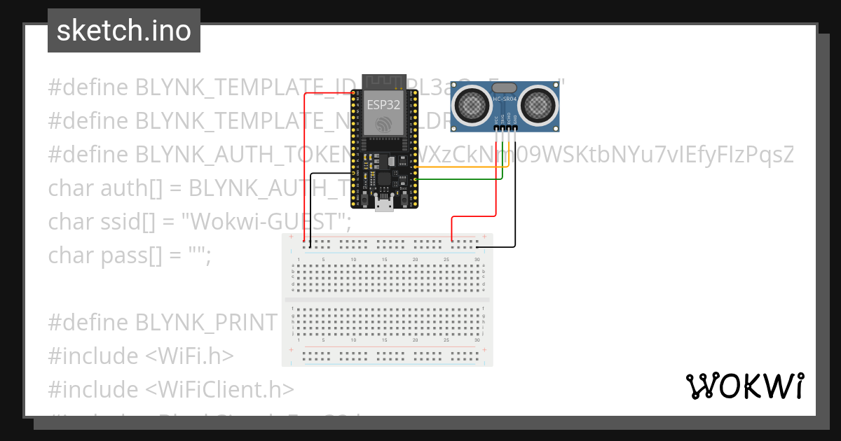Ultrasonic - Wokwi ESP32, STM32, Arduino Simulator