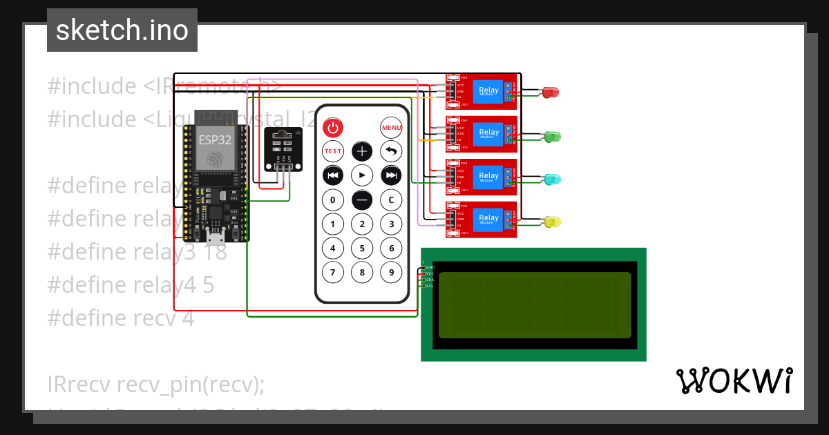 ir/relay Copy (3) - Wokwi ESP32, STM32, Arduino Simulator
