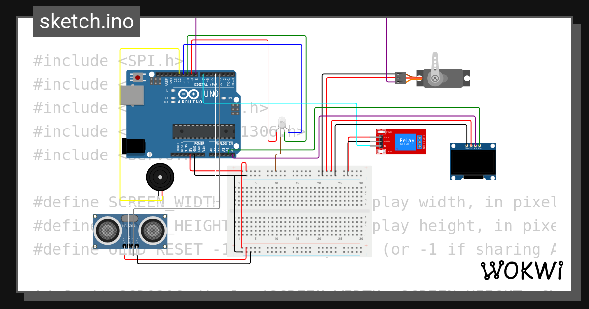 Group 4 Radar Security System Wokwi Esp32 Stm32 Arduino Simulator 1374