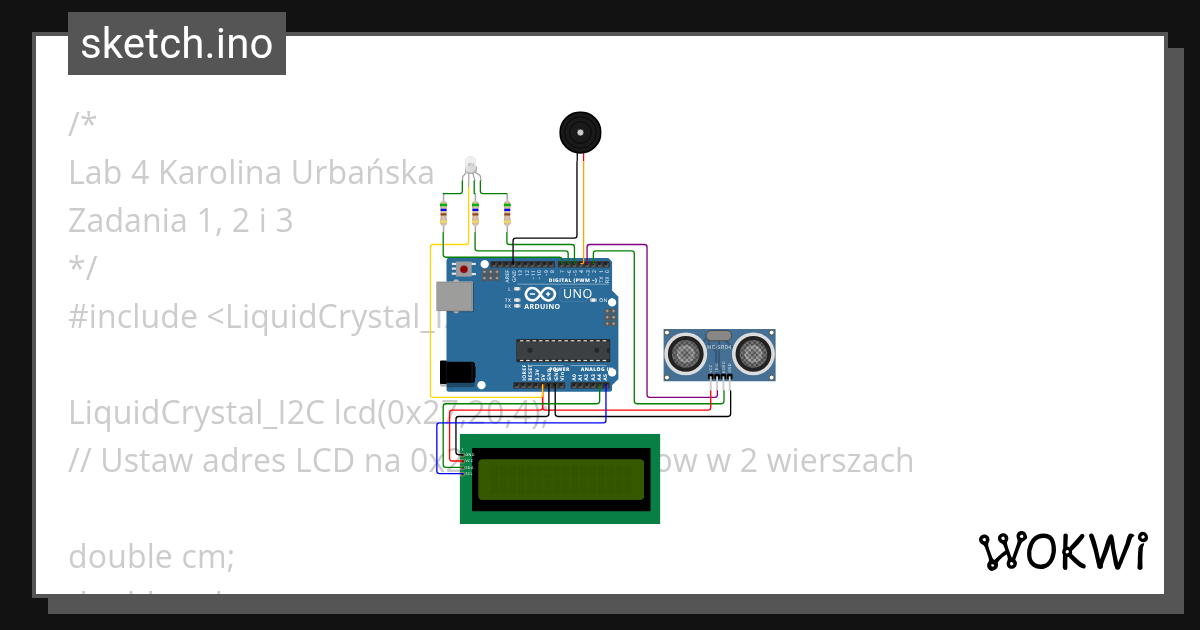 Lab 4 Zad 1,2,3 - Wokwi ESP32, STM32, Arduino Simulator