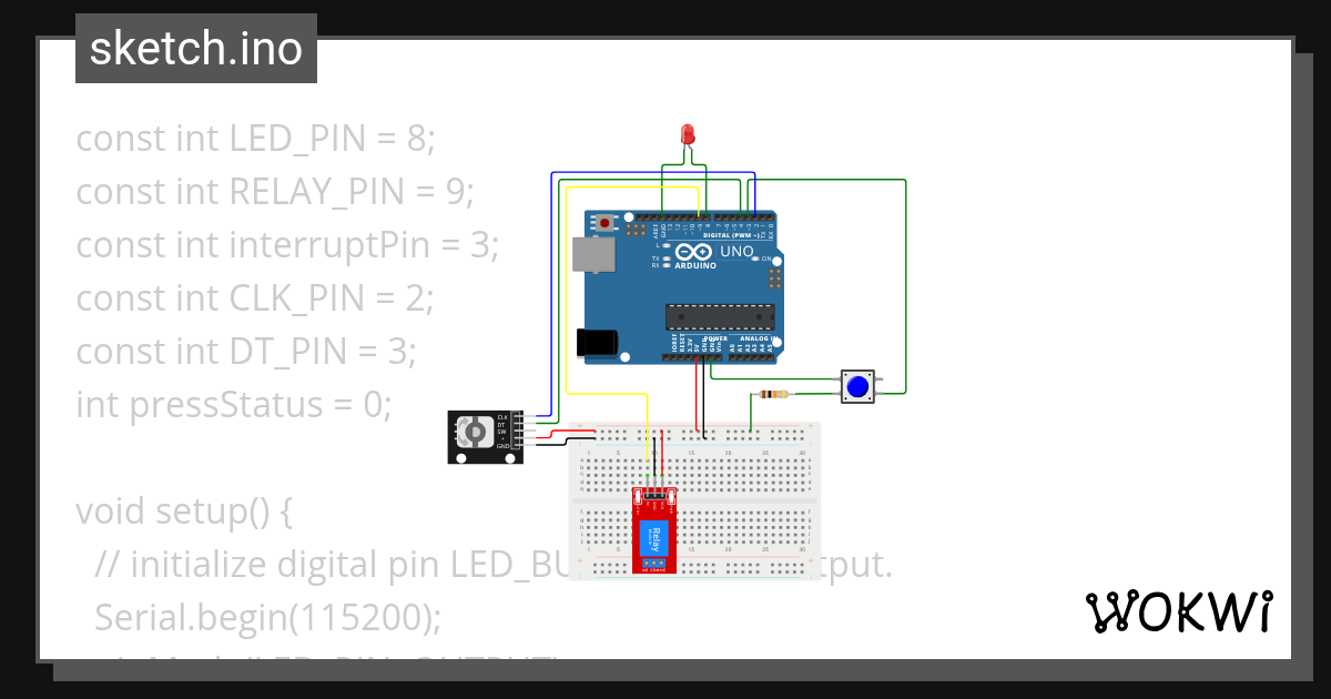 Rotary Encoder Wokwi Esp32 Stm32 Arduino Simulator 5387