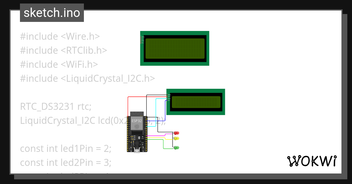 MINIPROJECT SANGKARAAN - Wokwi ESP32, STM32, Arduino Simulator