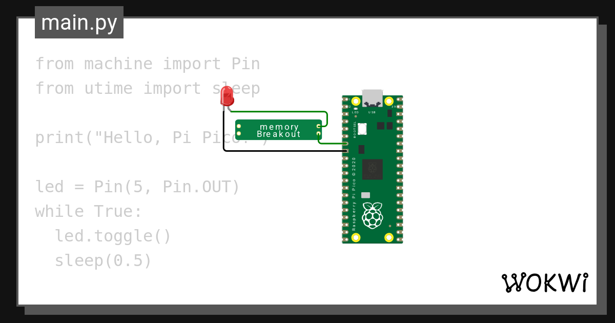 Memory Wokwi Esp32 Stm32 Arduino Simulator