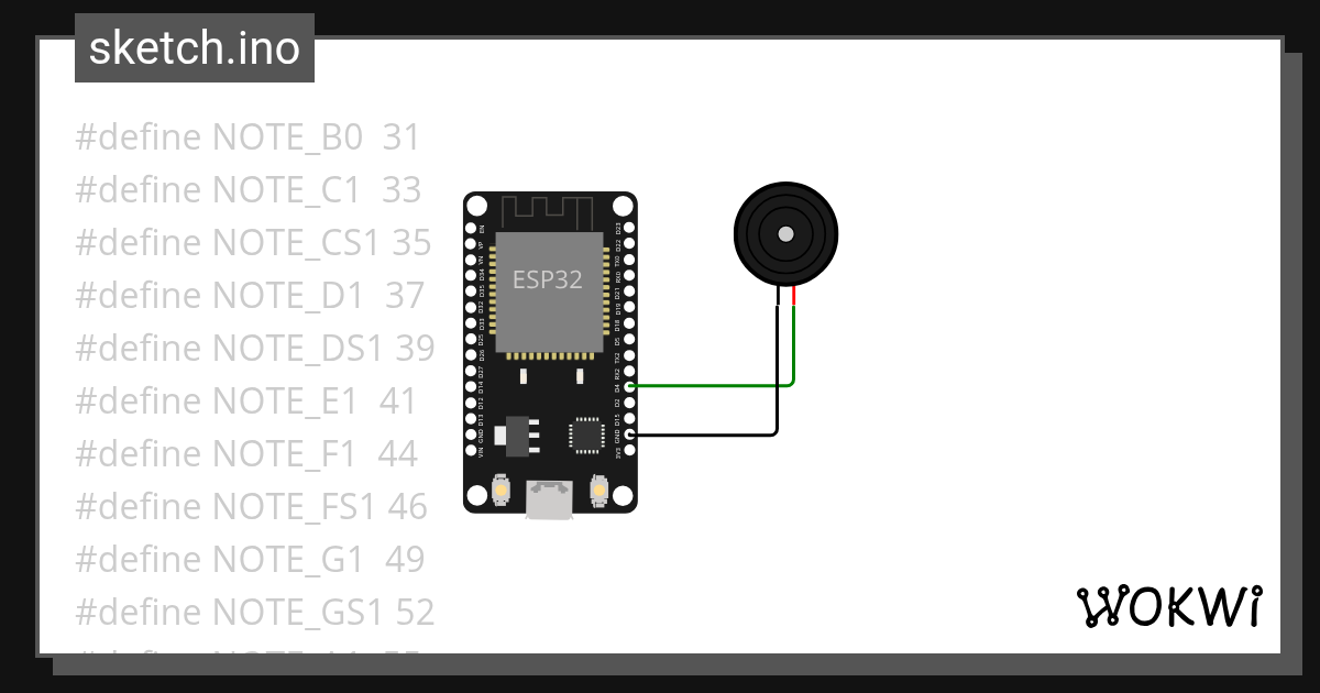 buzzer esp32 Copy - Wokwi ESP32, STM32, Arduino Simulator