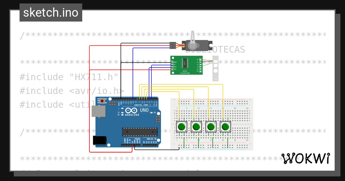 Balança Wokwi Esp32 Stm32 Arduino Simulator 