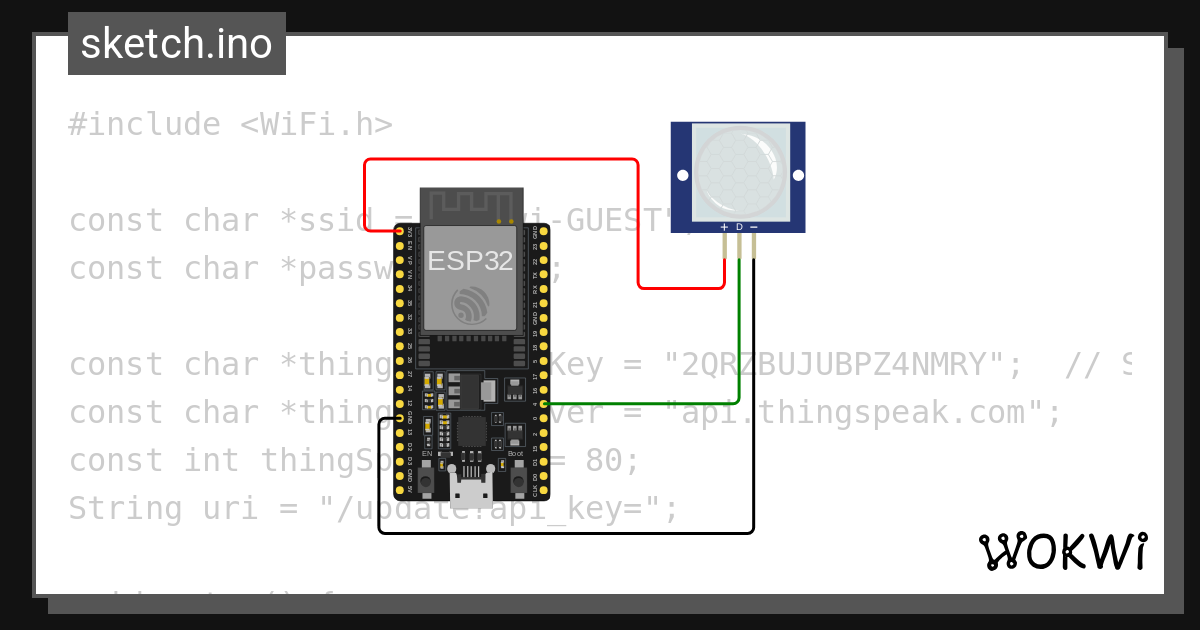 Sensor Movimento Esp32 Atual Wokwi Esp32 Stm32 Arduino Simulator