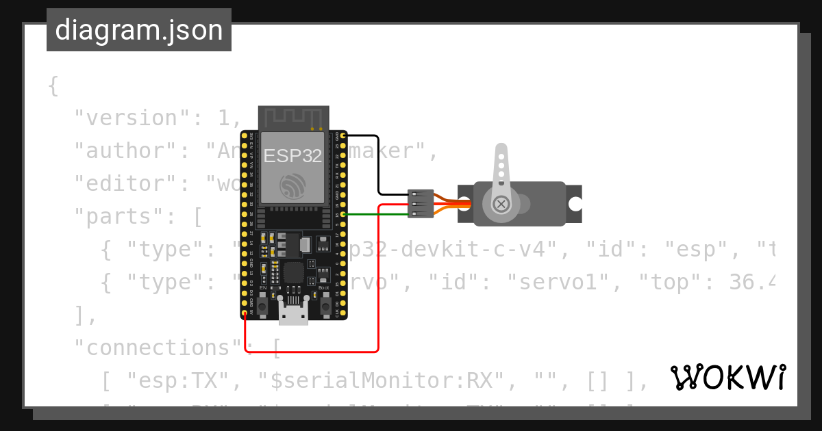 Controlador Servomotor Wokwi Esp32 Stm32 Arduino Simulator 6224
