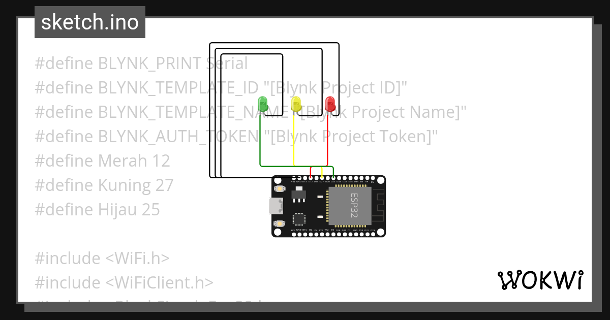 blynk - Wokwi ESP32, STM32, Arduino Simulator