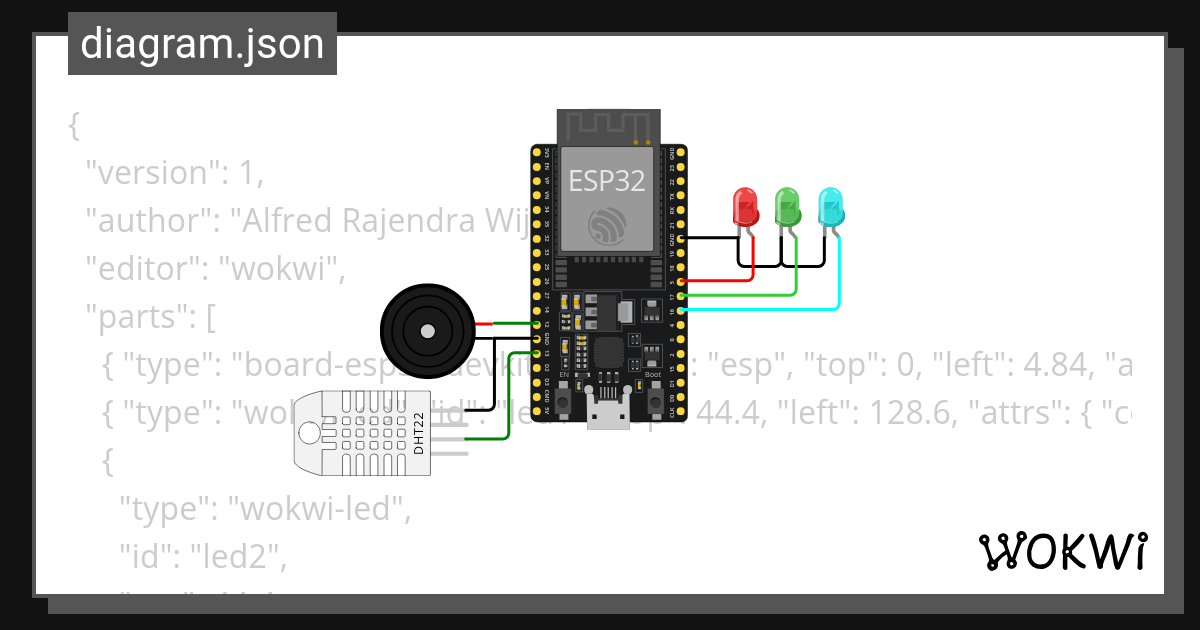 sensor humidity sama suhu - Wokwi ESP32, STM32, Arduino Simulator