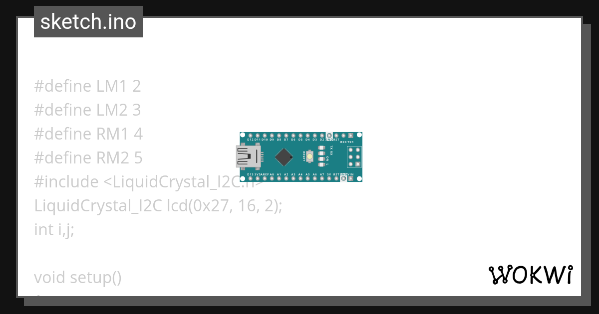 מנוע DC - Wokwi ESP32, STM32, Arduino Simulator
