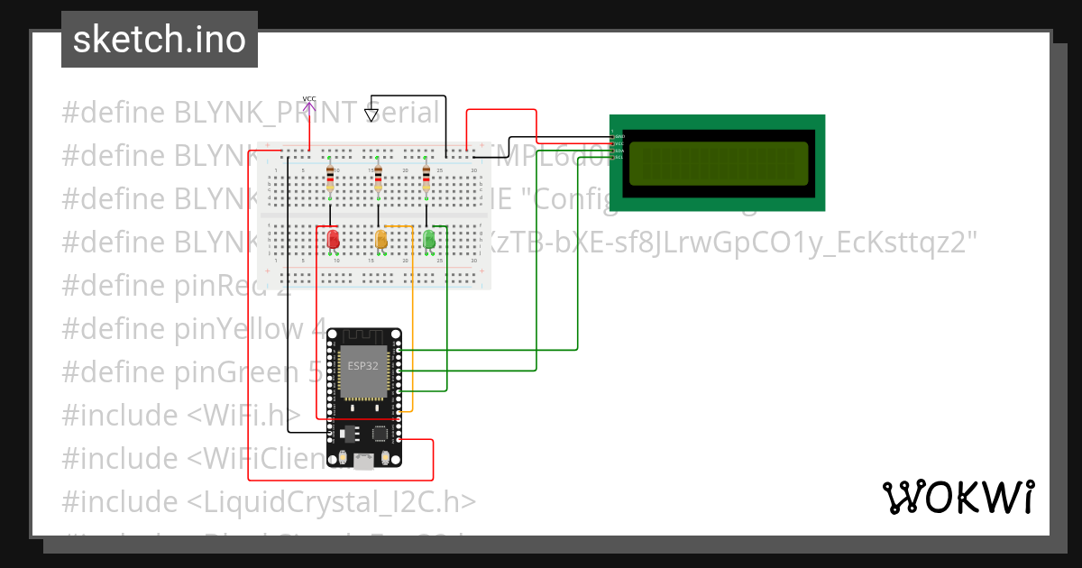 TRAFFIC LIGHT - Wokwi ESP32, STM32, Arduino Simulator