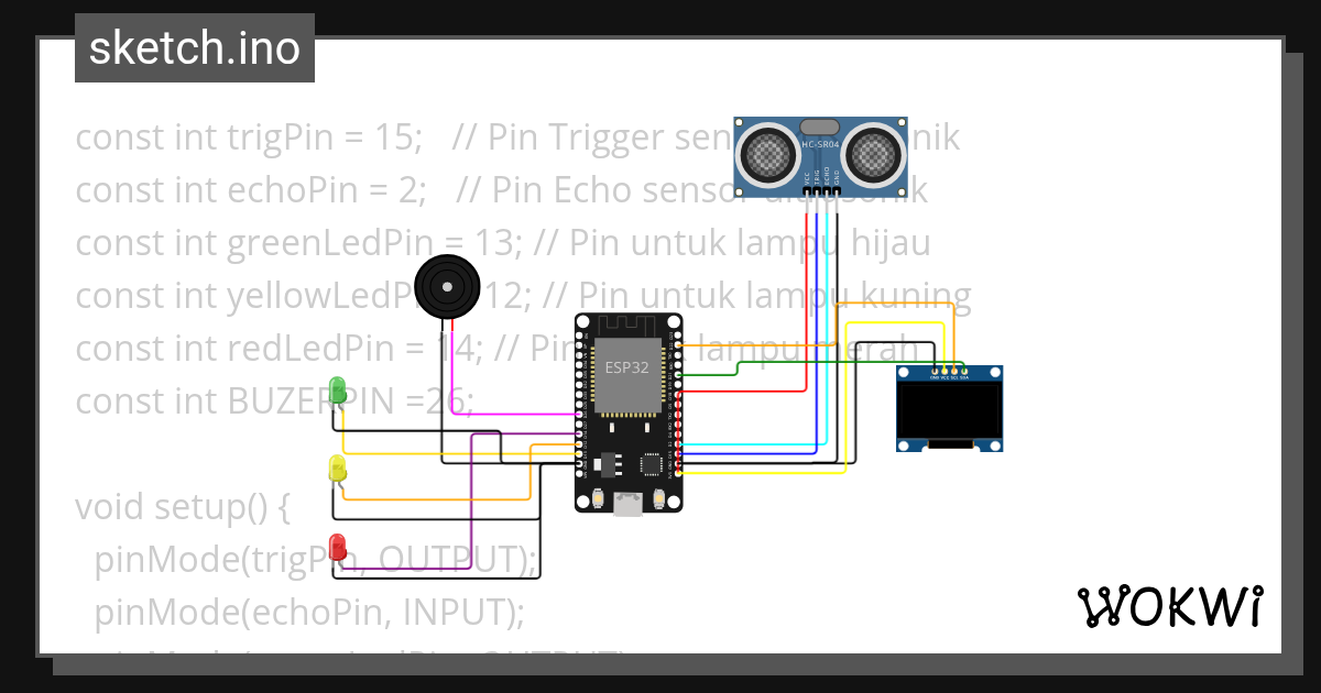 Muhammad Kurnia Razak Sensor Jarak dan buzer 2109010044 Copy - Wokwi ESP32, STM32, Arduino Simulator