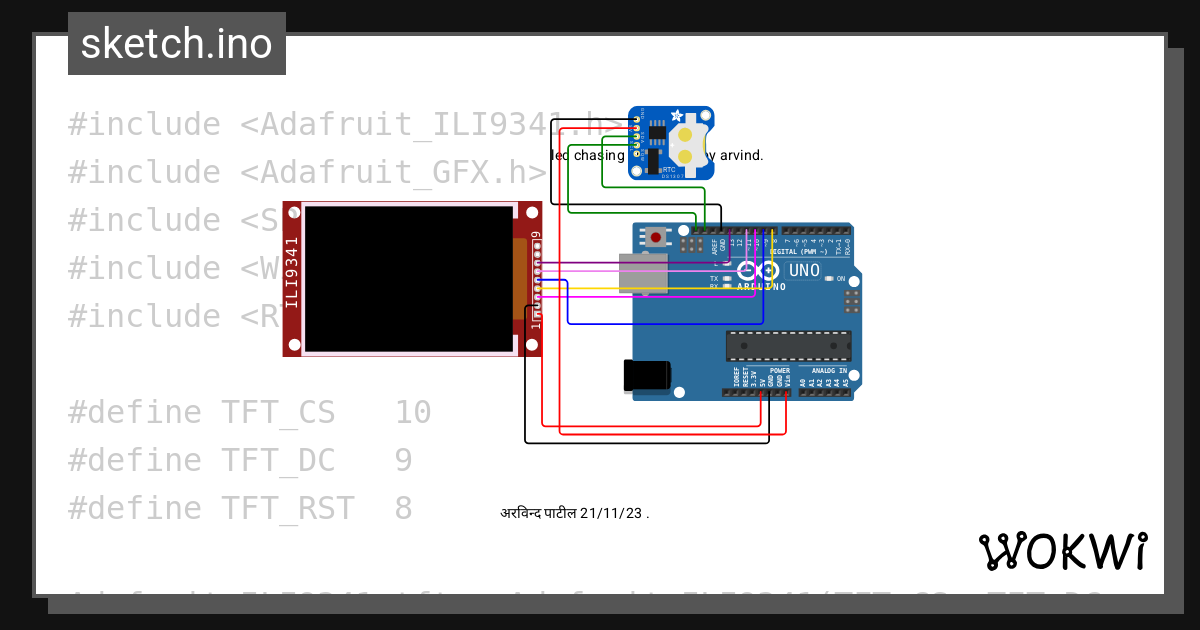 Anolog Clock Arduino Wokwi Esp32 Stm32 Arduino Simulator