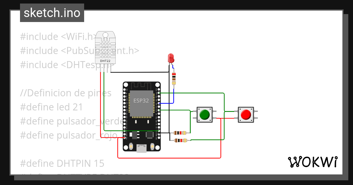 Labo6-Ejercicio2 MQTT - Wokwi ESP32, STM32, Arduino Simulator