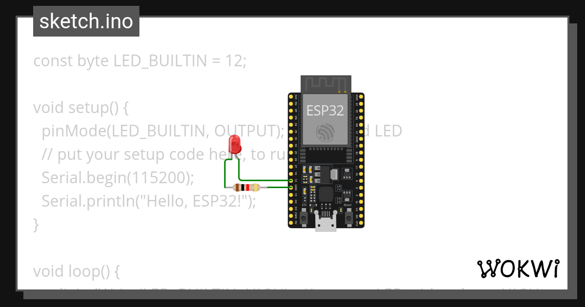 Wokwi - Online ESP32, STM32, Arduino Simulator