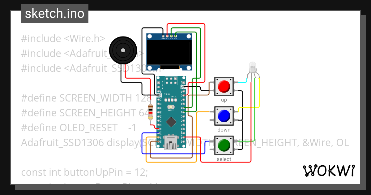 Qapla Selector - Wokwi ESP32, STM32, Arduino Simulator