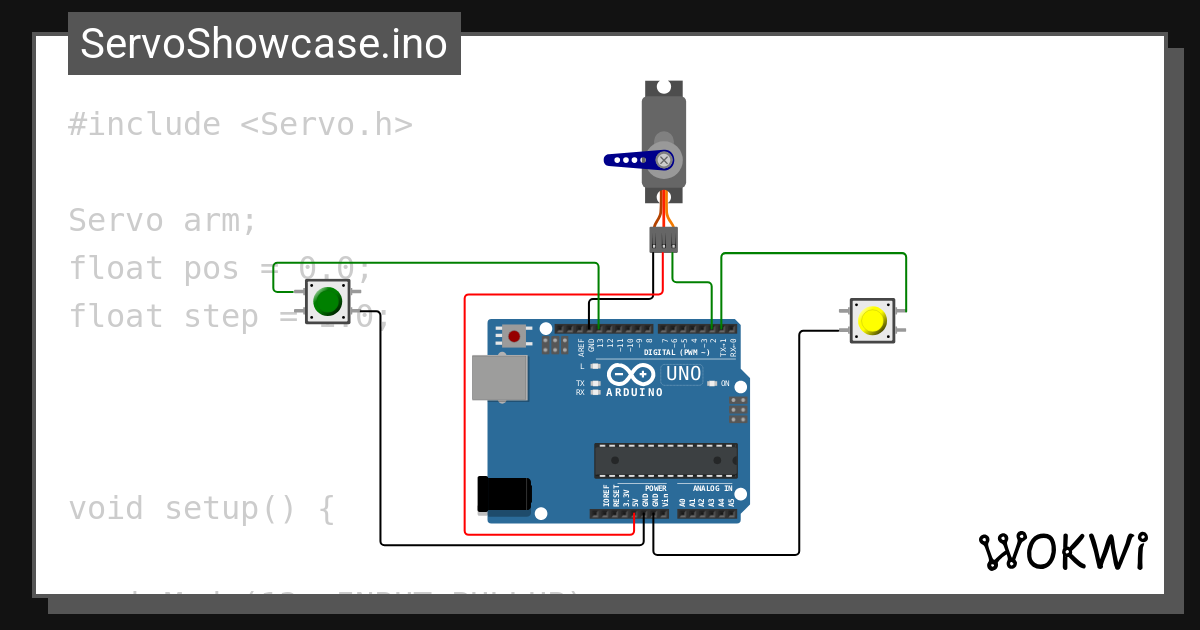 Servo Showcase Copy 2 Wokwi Esp32 Stm32 Arduino Simulator 5043