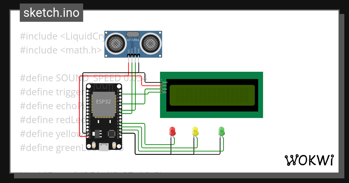 Mikrokontroler_Ultrasonic - Wokwi ESP32, STM32, Arduino Simulator