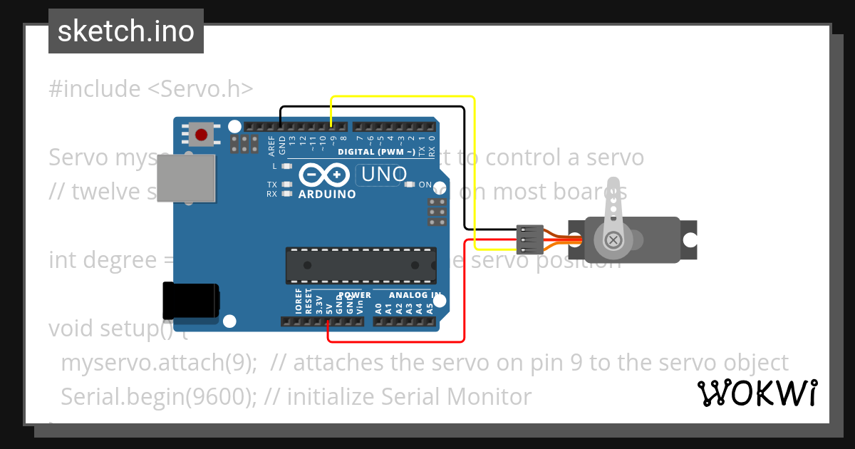 Servo_Radar - Wokwi ESP32, STM32, Arduino Simulator