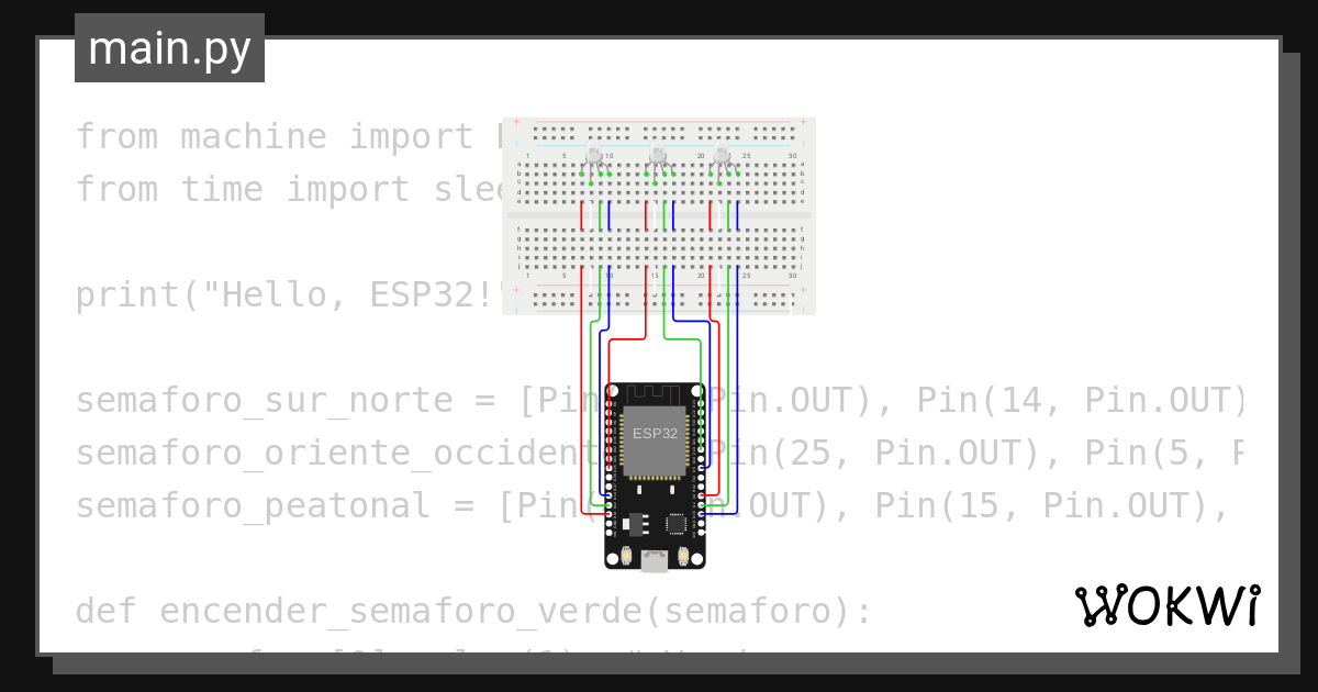 SemÁforos Copy Wokwi Esp32 Stm32 Arduino Simulator