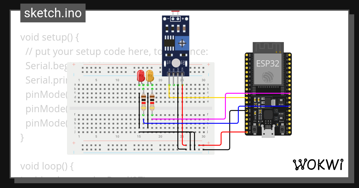 Ldr Sensor Wokwi Esp32 Stm32 Arduino Simulator 7205