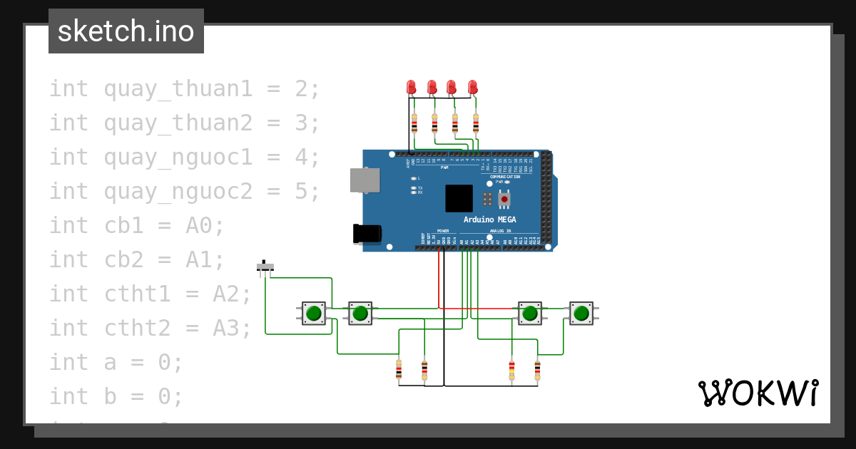 Cửa Tự động Wokwi Esp32 Stm32 Arduino Simulator