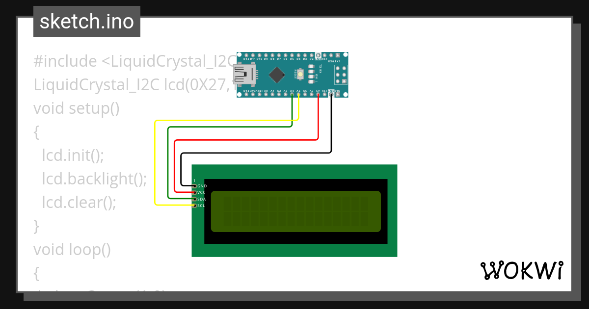 LCD - Wokwi ESP32, STM32, Arduino Simulator LCD - Wokwi ESP32, STM32, Arduino Simulator