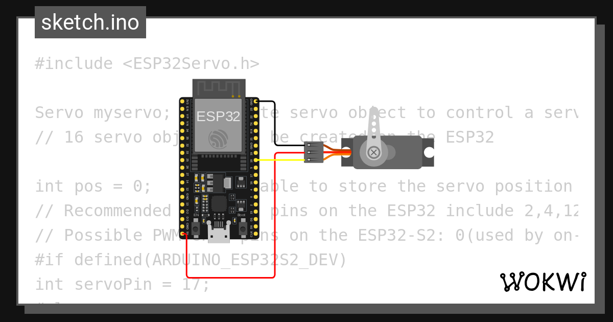Servocontrol Wokwi Esp32 Stm32 Arduino Simulator 6170