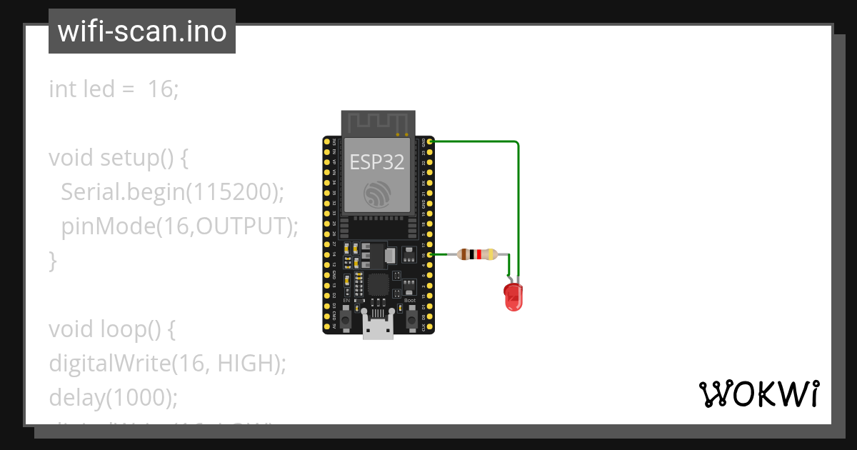 Intermitente Wokwi Esp32 Stm32 Arduino Simulator 1898