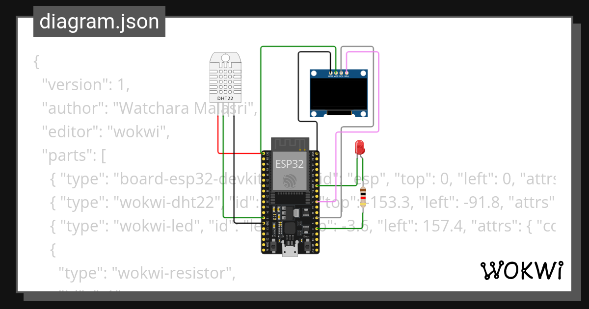 Esan hackaton นายวัชระ มาลาศรี 400 2.3.3 - Wokwi ESP32, STM32, Arduino Simulator