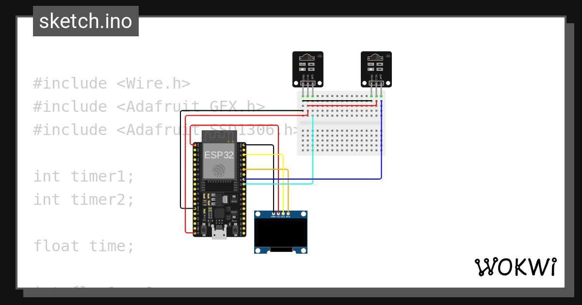 Project Speed Meter New Wokwi Esp32 Stm32 Arduino Simulator 5251