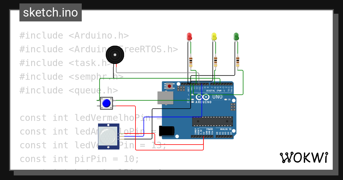 Semáforo Copy Wokwi Esp32 Stm32 Arduino Simulator 9371