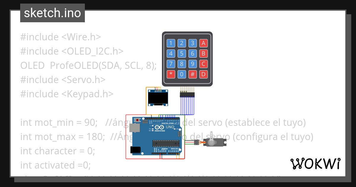 Cerradura Prueva Wokwi Esp32 Stm32 Arduino Simulator