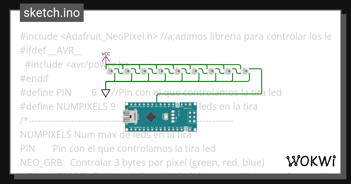 Neopixel - Wokwi ESP32, STM32, Arduino Simulator