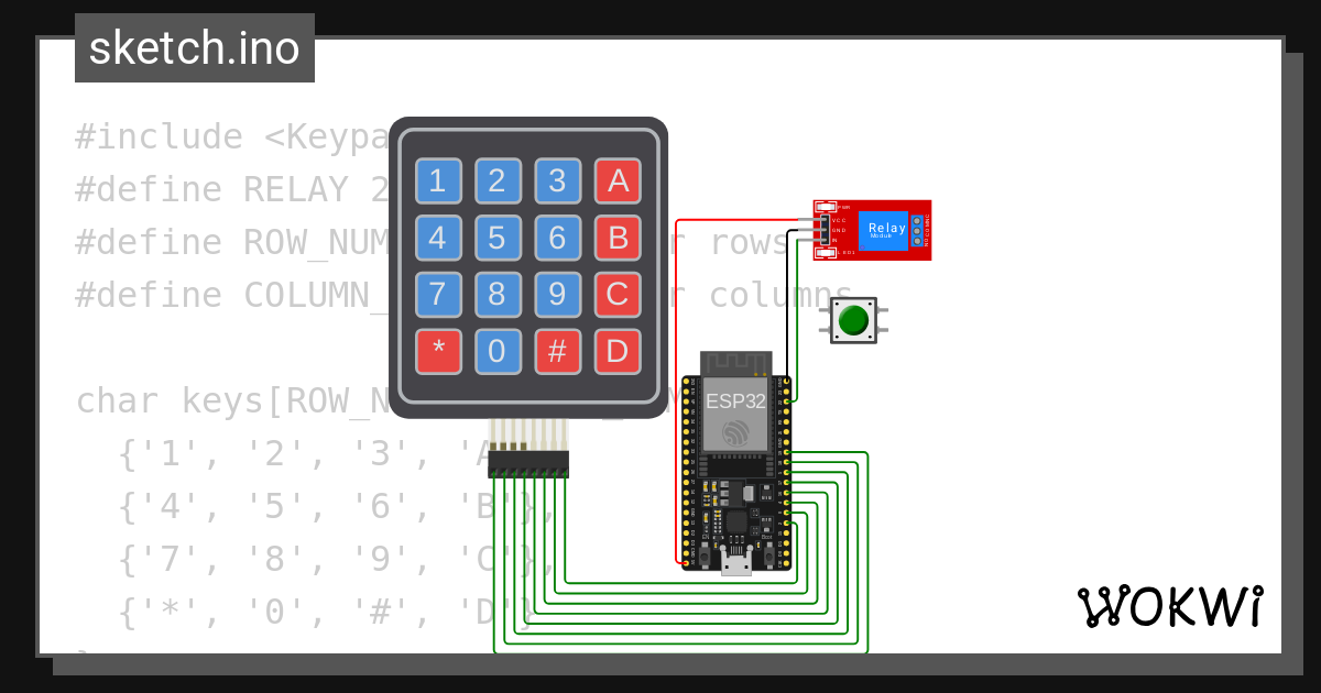 Keyboard Relay Wokwi Esp32 Stm32 Arduino Simulator 3892